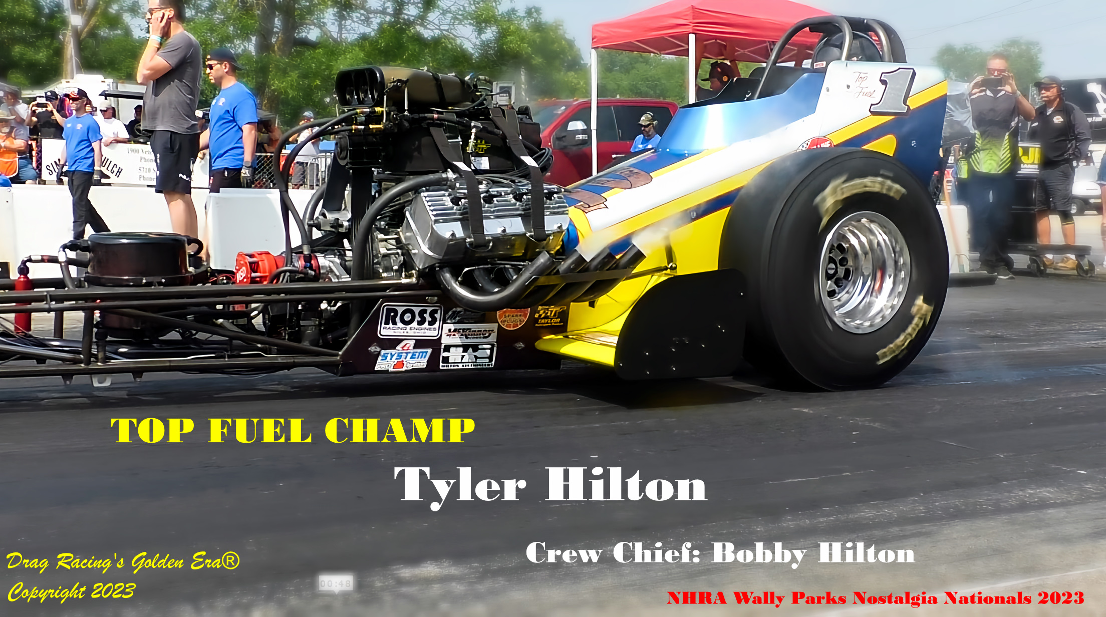 Tyler Hilton takes Top Fuel Title Drag Racing's Golden Era®